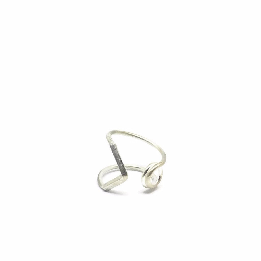 SAFETY PIN OPEN RING – ADI LEV design